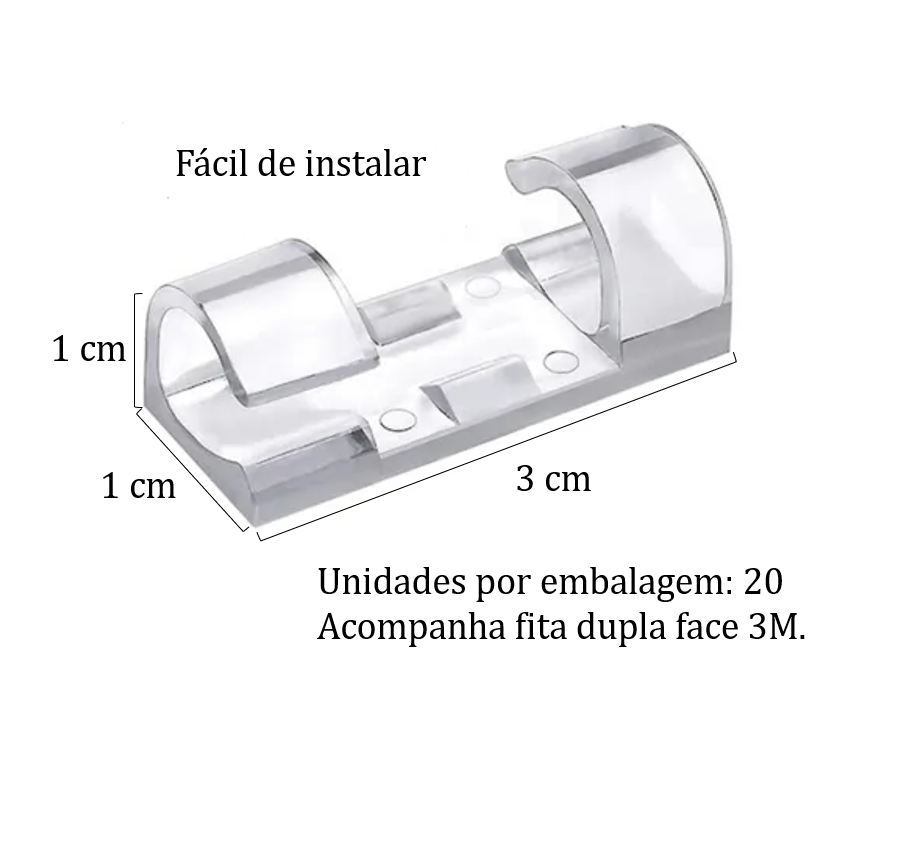 Adesivo Organizador para Fios e Cabos – Casa Abdo